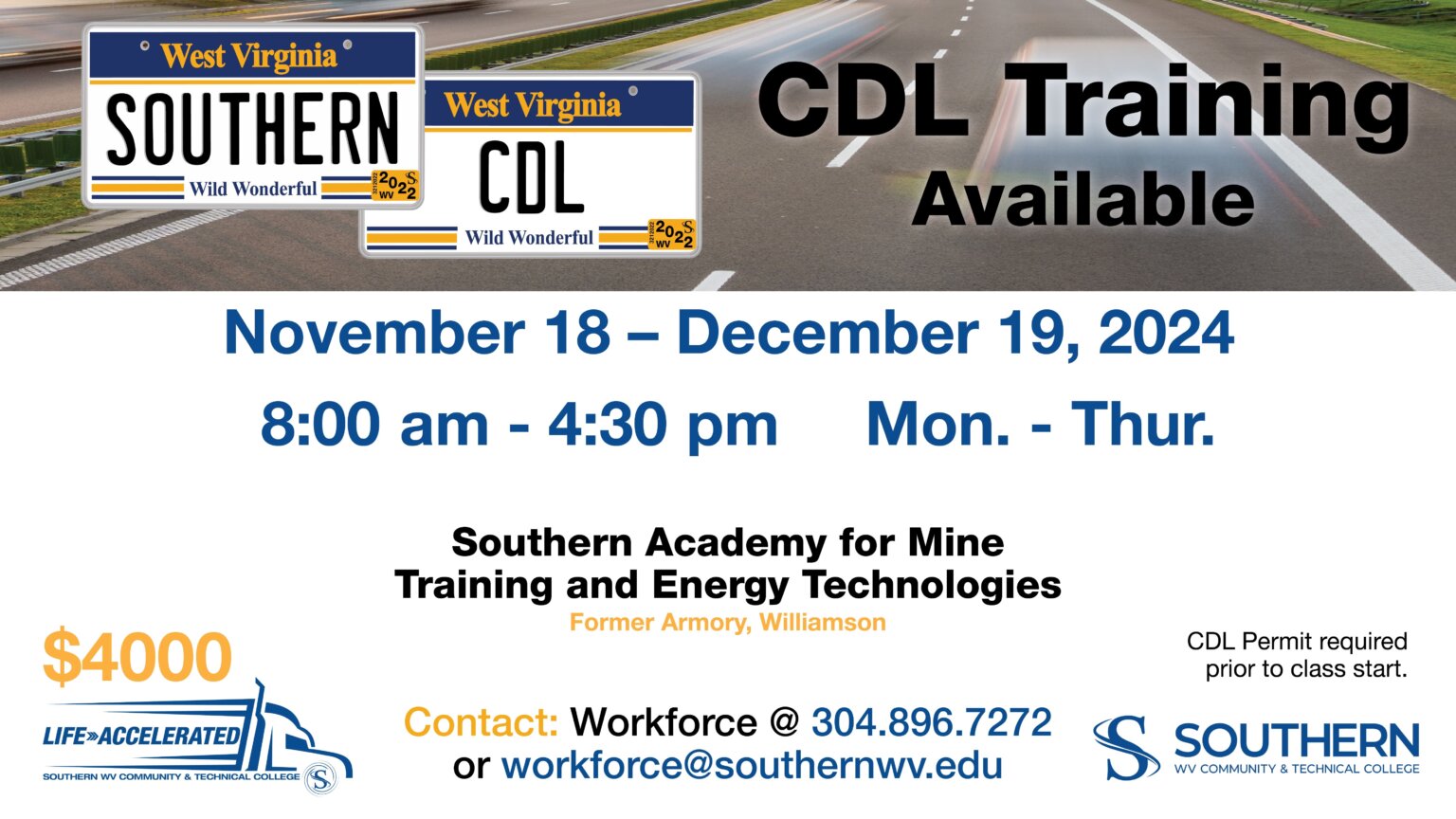 CDL Training | Southern West Virginia Community and Technical College