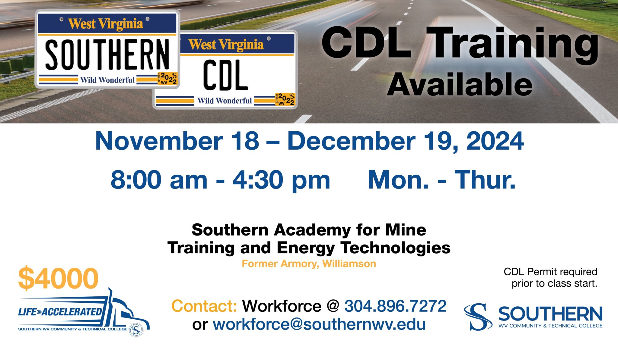 CDL Training | Southern West Virginia Community and Technical College