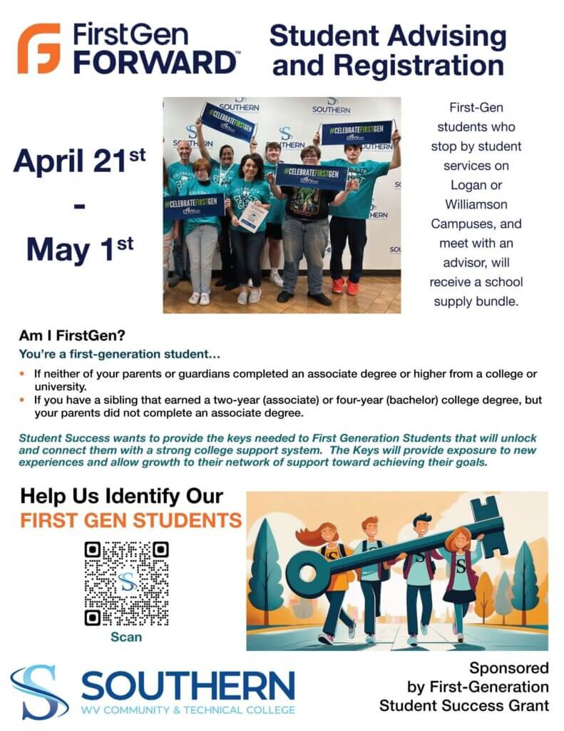 Celebrate First-Generation Student Advising and Registration | Southern West Virginia Community ...