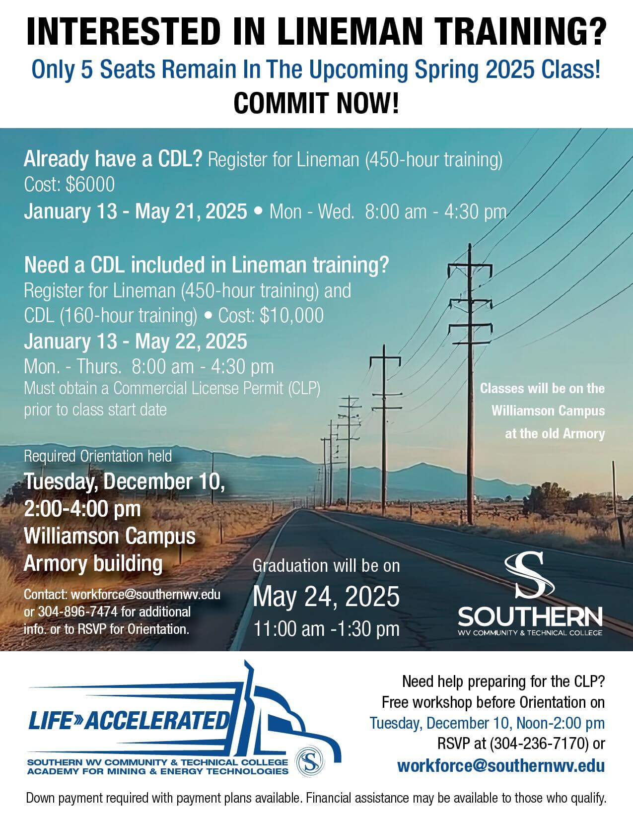 Lineman Training | Southern West Virginia Community and Technical College