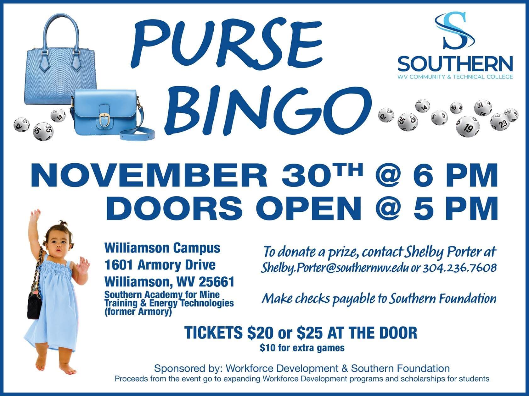 Purse Bingo | Southern West Virginia Community and Technical College